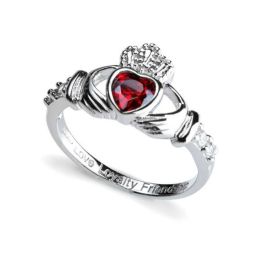 January Birthstone Claddagh Ring | Claddagh Jewellers